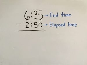 time subtract 1 | OK Math and Reading Lady